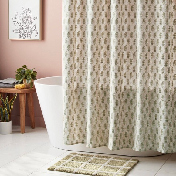 Threshold | Bath | Nwt Threshold 4 Piece Shower Curtain Set With Rug ...